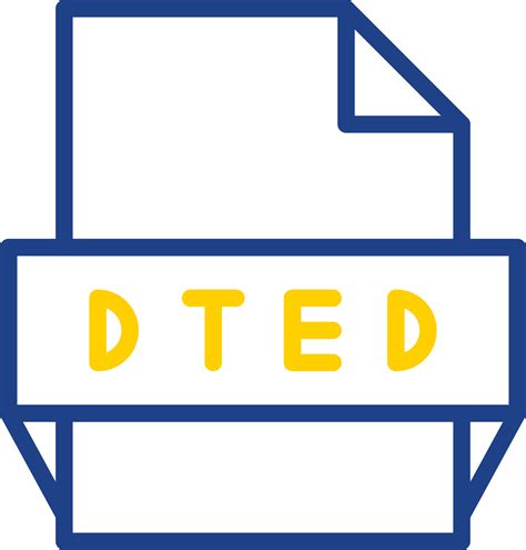 Dted File Format Icon 15990772 Vector Art At Vecteezy