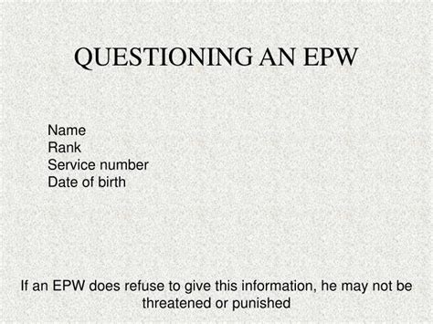 PPT EPW HANDLING PowerPoint Presentation ID 3662355