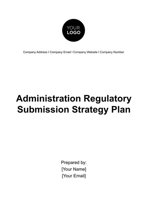 Free Strategy Plan Templates Editable And Printable