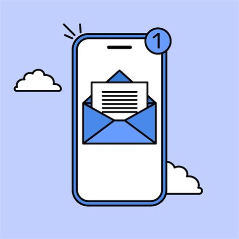Notificación De Nueva Carta Vector Premium