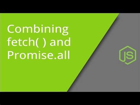 Learn Combining Fetch And The Promise All Method Mind Luster
