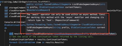 listblobssegmentedasync is not async · issue 776 · azure azure
