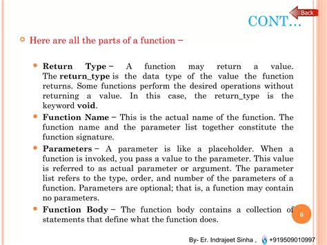 Unit Iv Functions Ppt Programming Languages Computing