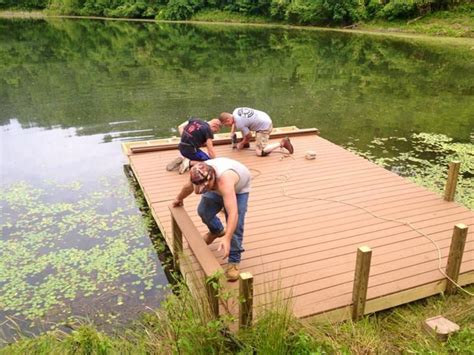 Floating Dock On Acre Private Pond Geofoam Styrofoam EPS Polystyrene Universal