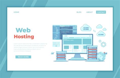 Premium Vector Web Hosting Data Security Loud Computing Storage Information Processing