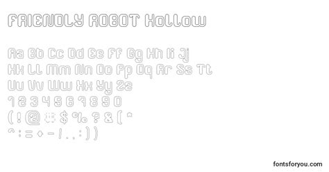 Friendly Robot Hollow Font Download For Free Online