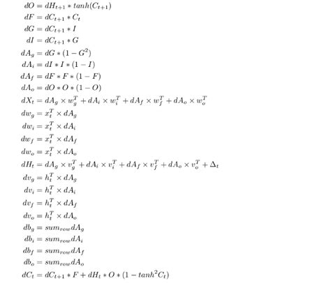 Recurrent Neural Network How To Implement Lstm Backpropagation Through Time Cross Validated