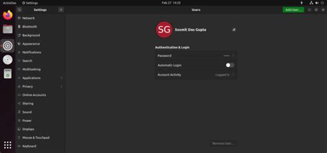 How To Create A New User In Ubuntu By Gui Step By Step