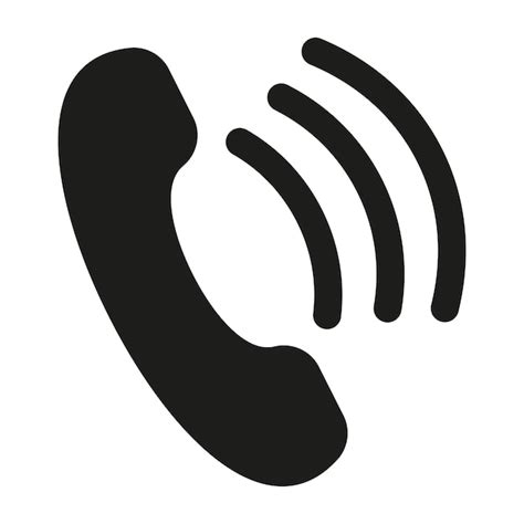 Premium Vector Handset Icon Ringing Phone Flat Vector Illustration