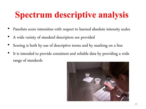 Descriptive Analysis For Sensory Evaluation Pptx