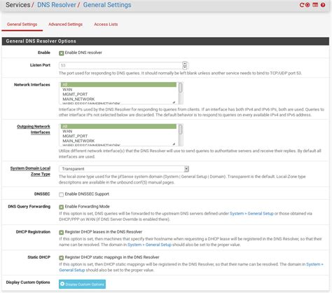 Pfsense Dhcp Static Mapping Not Working In Dns Resolver Server Fault