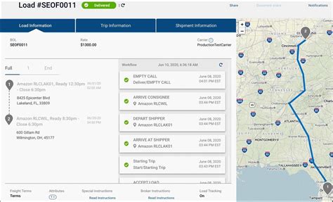 View Load Details For Carrier Assigned Loads