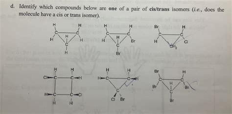 Solved Identify How Many Compounds Below Are One Of A Pair