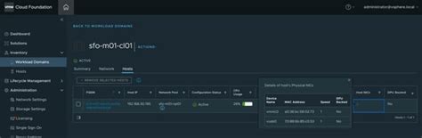 Vmware Cloud Foundation Vcf Using Usb Network Adaptor R Vmware