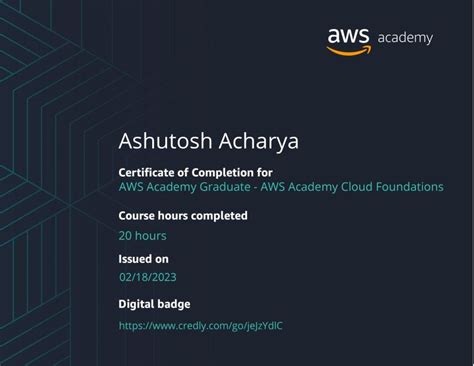 Ashutosh Acharya On Linkedin Completed Course On Cloud Computing On