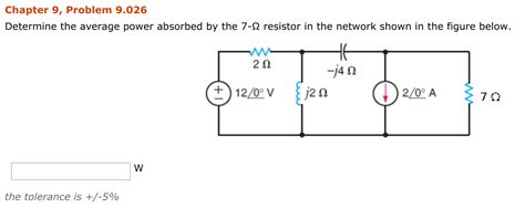 Solved Chapter 9 Problem 9 026 Determine The Average Power Chegg Com