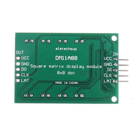 3 0mm 8x8 Red Led Dot Display Module Dm11a88 Squar Grandado