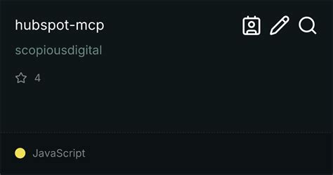 Hubspot Mcp Server Glama