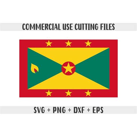 Grenada Flag Svg Original Colors Grenada Flag Png Commerci Inspire