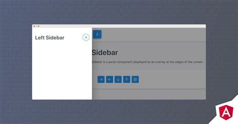 angular sidebar