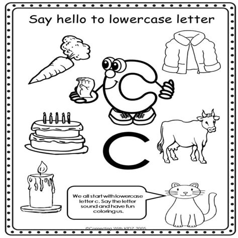 Lowercase Letter C” Asl Integrated Multisensory Activities Kinder