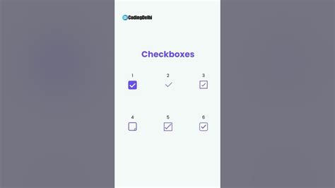 Cool Effect Checkboxes Html Css Youtube