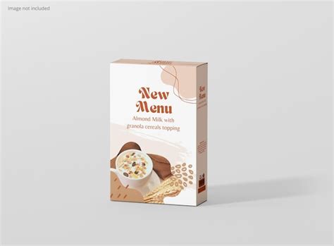 시리얼 박스 모형 프리미엄 Psd 파일