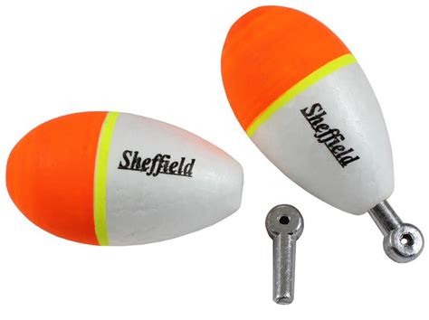 Sheffield Fishing Products Sheffield Weighted Foam Floats M 2 Orange