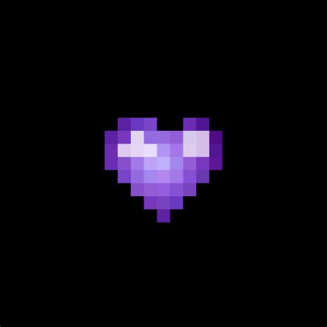 보라색 픽셀 하트 투명  올리브크레아olivecrea