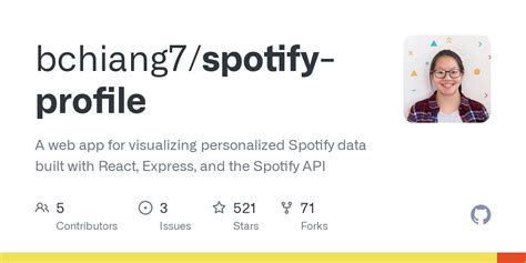 github bchiang7 spotify profile a web app for visualizing