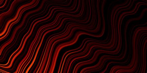 Dark Orange Vector Background With Lines Abstract Gradient Illustration With Wry Lines Pattern