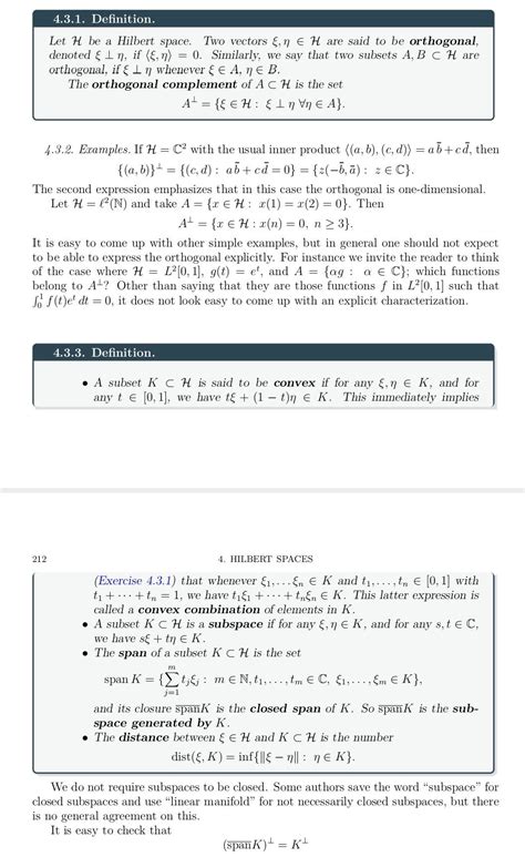 Solved Let H Be A Hilbert Space Two Vectors ξ η∈h Are Said
