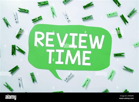 Hand Writing Sign Review Time Concept Meaning Situation Or System Its Formal Examination By