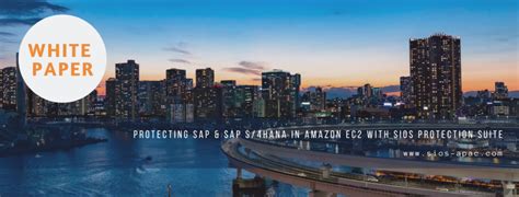 Protecting Sap And Sap S4hana In Amazon Ec2 With Sios Protection Suite Sios Sanless Clusters