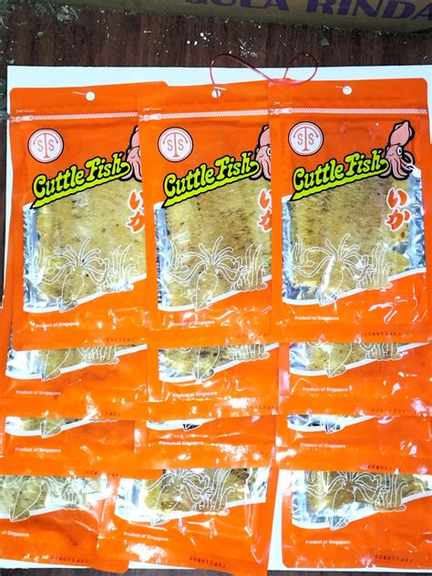 Card Sts Cuttlefish Slice 23g X 12pkts Zip Lock Pack Orange