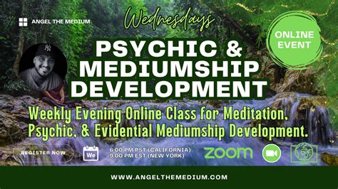 Online Psychic Mediumship Development Medium Angel Best 1