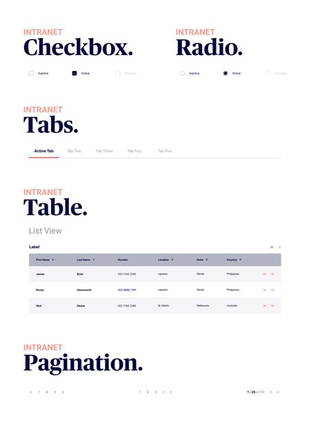 intranet style guide behance