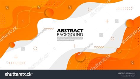 기하학적 요소와 그래디언트 주황색이 있는 현대적인 스톡 벡터로열티 프리 2203968169 Shutterstock