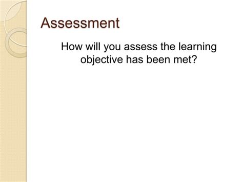 Writing Effective Learning Objectives Pptx