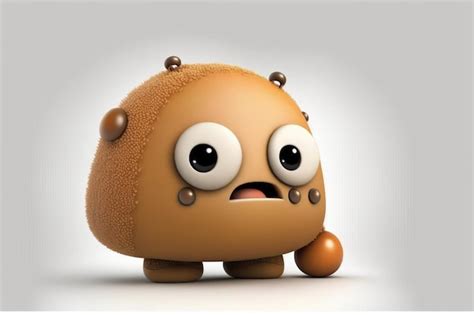 Premium AI Image A Cartoon Character With A Big Mouth And Big Eyes