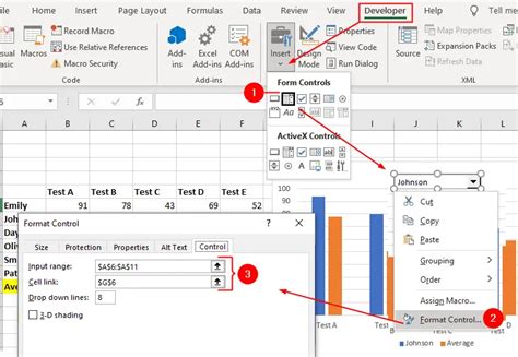 Make Charts Based On Named Ranges Linked To A Combo Box In Excel