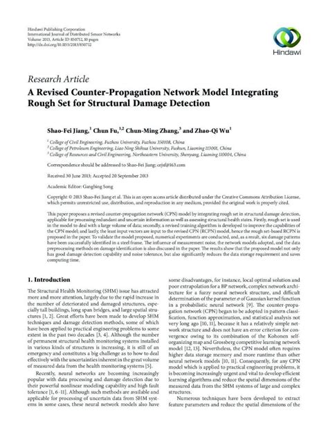 Pdf Research Article A Revised Counter Propagation Network Journals