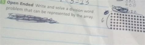 Solved Open Ended Write And Solve A Division Word Problem That Can Be