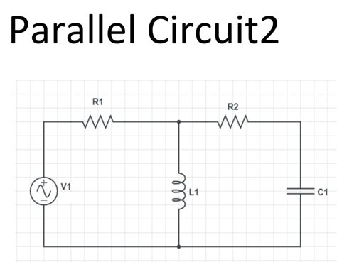 Solved Parallel Circuit R R ww ₁ V L C Chegg com