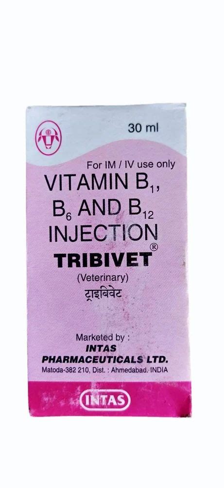 Vitamin B Complex Vet Injection Tribivet Injection Latest Price Manufacturers And Suppliers