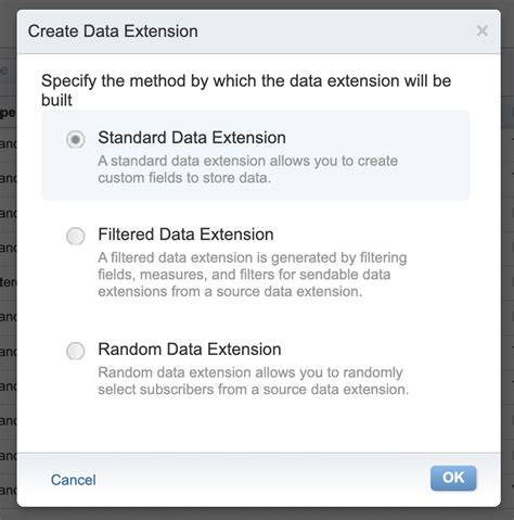 Creating Data Extension In Marketing Cloud Salesforce Time