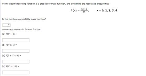 Solved Question Verify That The Following Function Is A Chegg