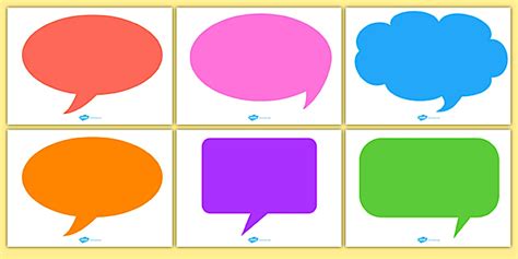 👉 Editable Speech Bubbles Teacher Made Twinkl