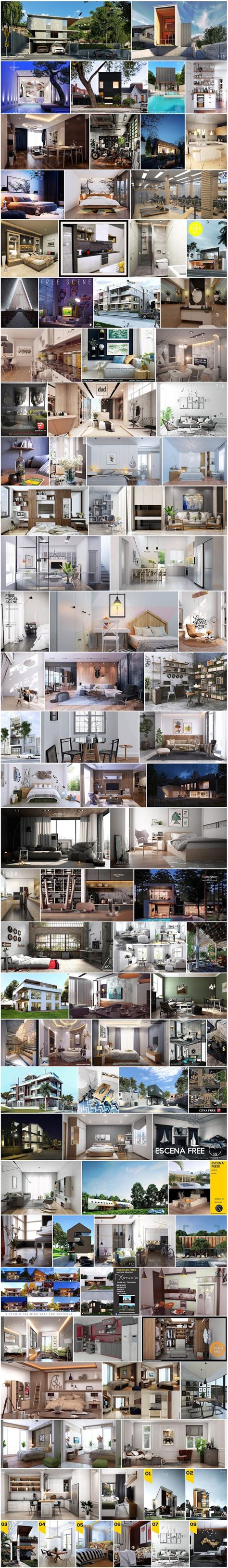 130 Free 200 Scenes Sketchup By Notto3ds