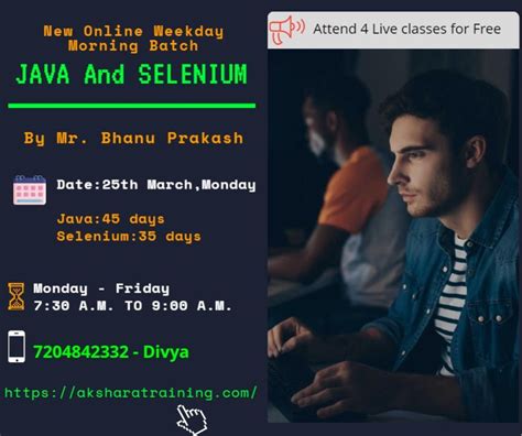 Bhanu Prakash On Linkedin Dear All We Are Starting New Java Online